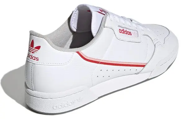 Adidas Continental 80 Sneakers - White/red