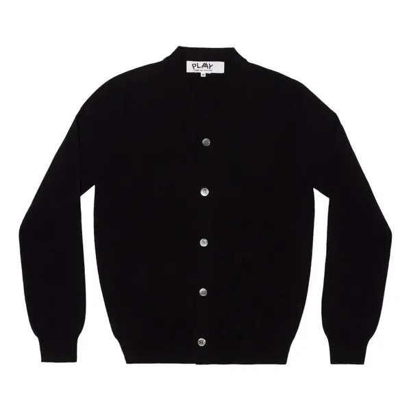 Play Comme Des Garcon X Invader Double Pixel Heart Cardigan