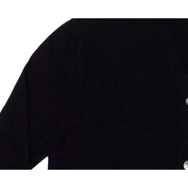 Play Comme Des Garcon Fw25 X Invader Double Pixel Heart Cardigan - Navy