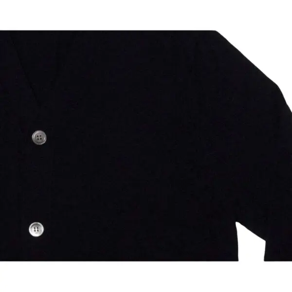 Play Comme Des Garcon Fw25 X Invader Double Pixel Heart Cardigan - Navy