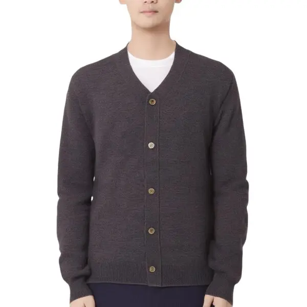 Play Comme Des Garcon X Invader Double Pixel Heart Cardigan - Grey
