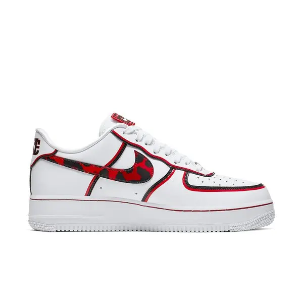 Nike Force 1 Low '07 'rodman' Sneakers - Red/white/black
