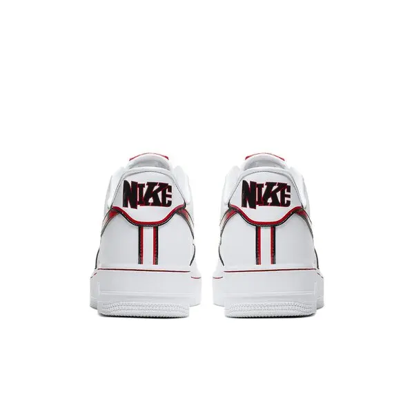 Nike Force 1 Low '07 'rodman' Sneakers - Red/white/black