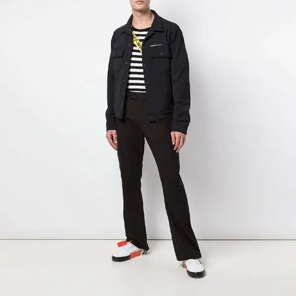 Off-White Slim Fit Logo Casual Pants