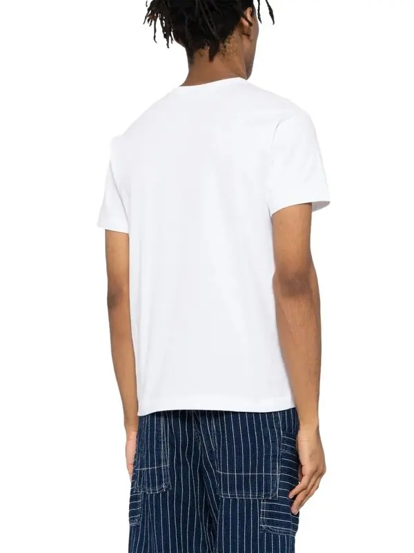 Play Comme Des Garcon Ss25 Red Heart Printed Purple Heart T-shirt