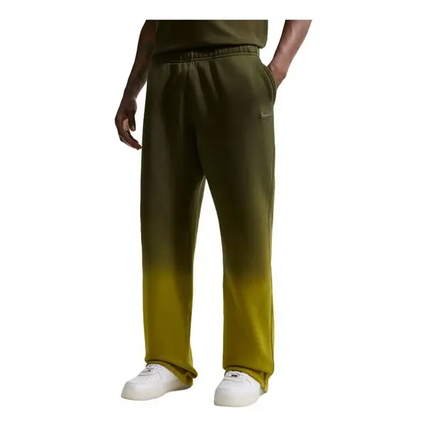 Nike Nocta Open-hem Fleece Cs Pants 'moss Medium Olive - Moss/medium Olive