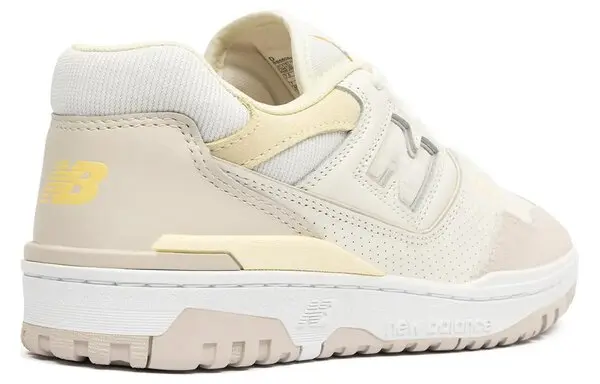 NEW BALANCE 550 Athletic Sneakers - White/beige/yellow