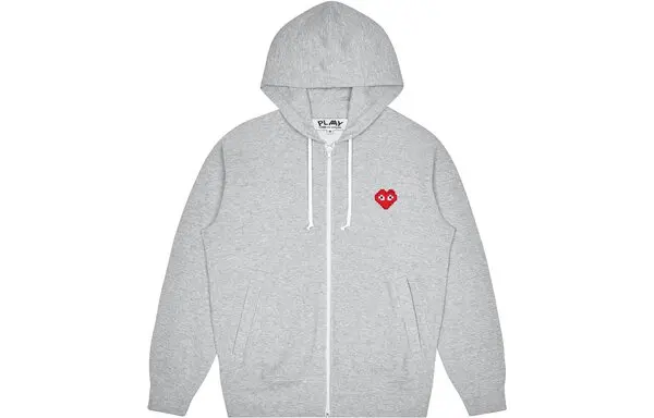 Play Comme Des Garcon Invaders Zip Hooded Sweatshirt