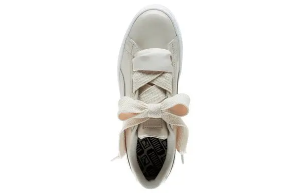 PUMA Basket Heart Patent Sneakers - Silvergray
