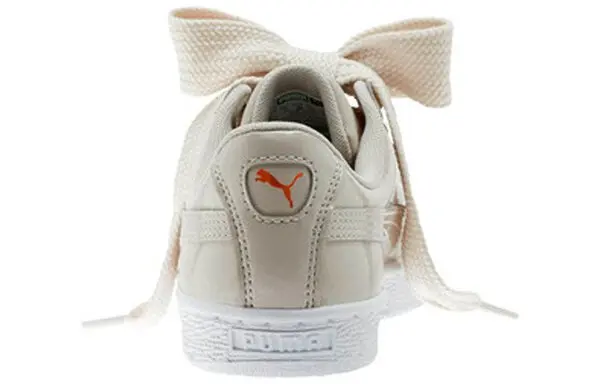 PUMA Basket Heart Patent Sneakers - Silvergray