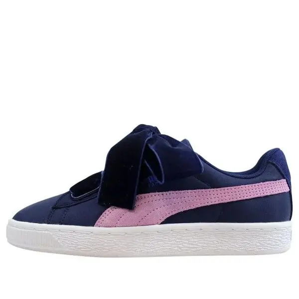 PUMA Basket Heart Nylon Sneakers - Blue/pink