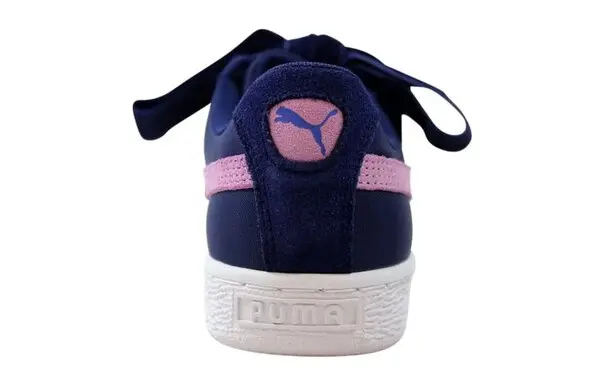 PUMA Basket Heart Nylon Sneakers - Blue/pink