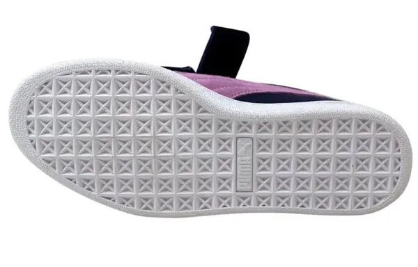 PUMA Basket Heart Nylon Sneakers - Blue/pink