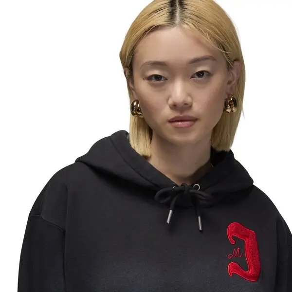 JORDAN Air Flight Fleece Satin-lined Hoodie