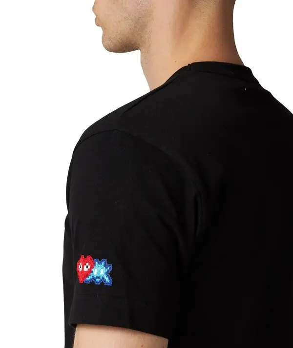Play Comme Des Garcon Fw25 Double Heart T-shirt