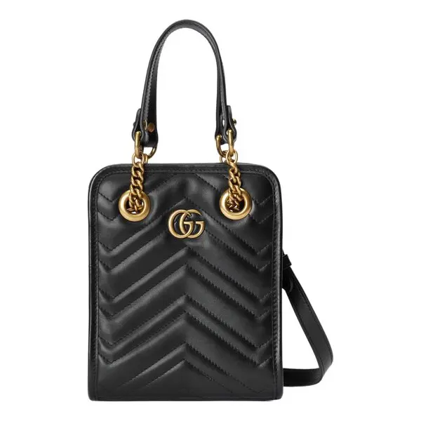 Gucci Gg Marmont Matelasse Mini Bag - Black