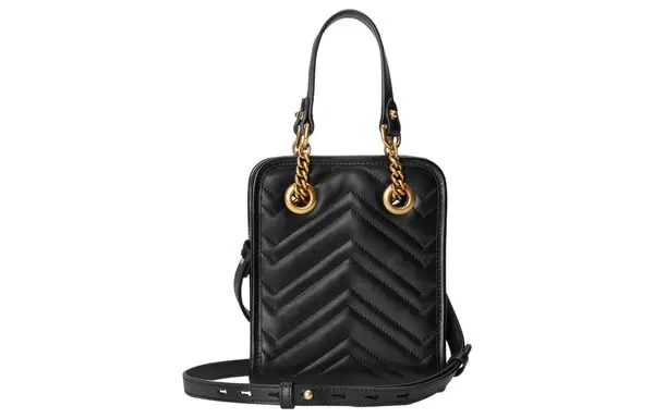 Gucci Gg Marmont Matelasse Mini Bag - Black