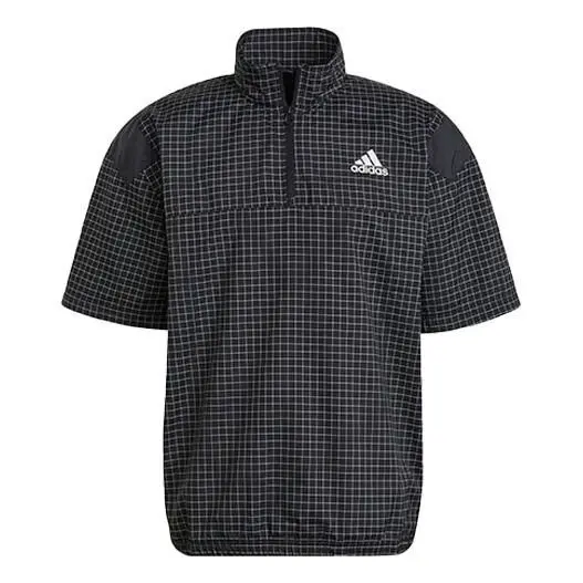 Adidas Short Sleeve Half Zip T-shirt - Black