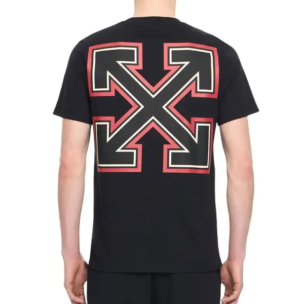 Off-White X C/o Ac Milan Slim T-shirt 'black Red