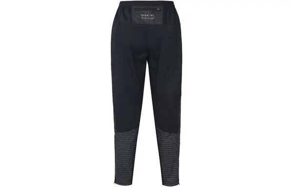 Nike Storm-fit Solid Color Lacing Waterproof Running Training Sports Pants - Black