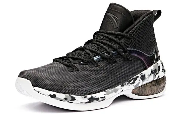 ANTA Ufo 2 High-top Athletic Sneakers - Black/white/grey