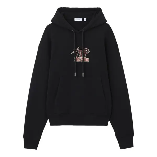 Off-White X C/o Ac Milan Arrow Hoodie - Black/red