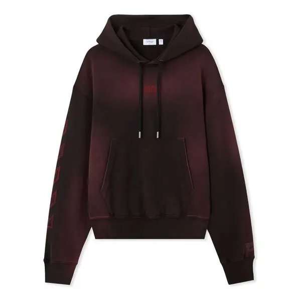 Off-White X C/o Ac Milan Hoodie 'black Red - Black/red