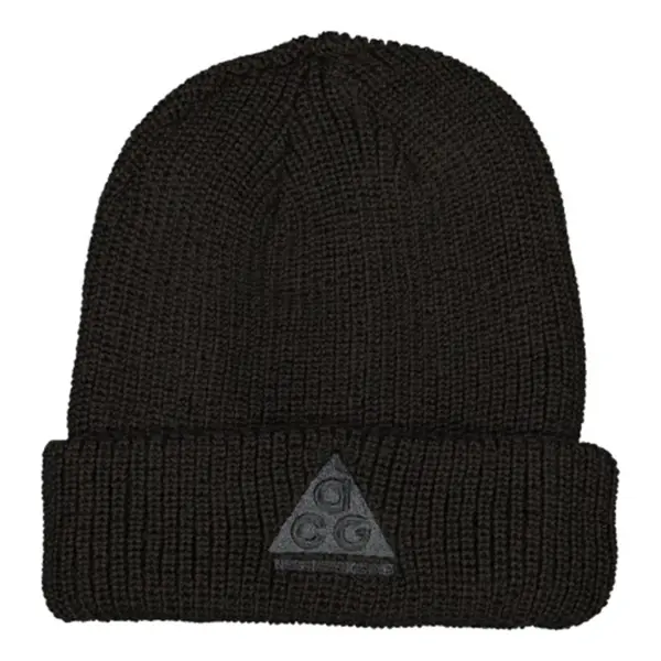 Nike Triangle Logo Woolen Beanie - Black/anthracite
