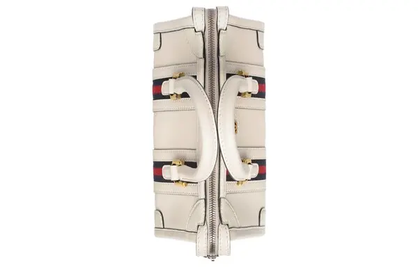 Gucci Mini Top Handle Bag With Double G - White