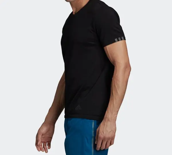 Adidas Reflective Sports Short Sleeve T-shirt - Black
