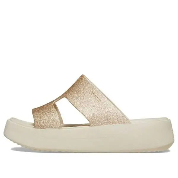 CROCS Getaway Platform H-strap Sandals - White/brown