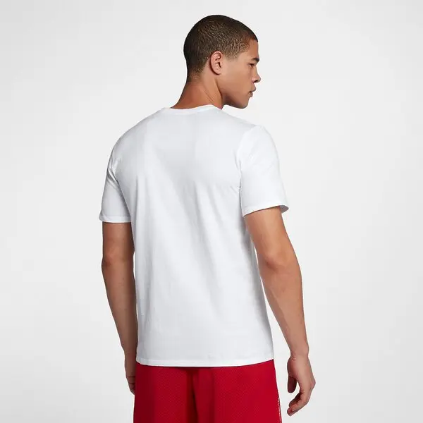 JORDAN Last Shot T-shirt 'white - White/yellow