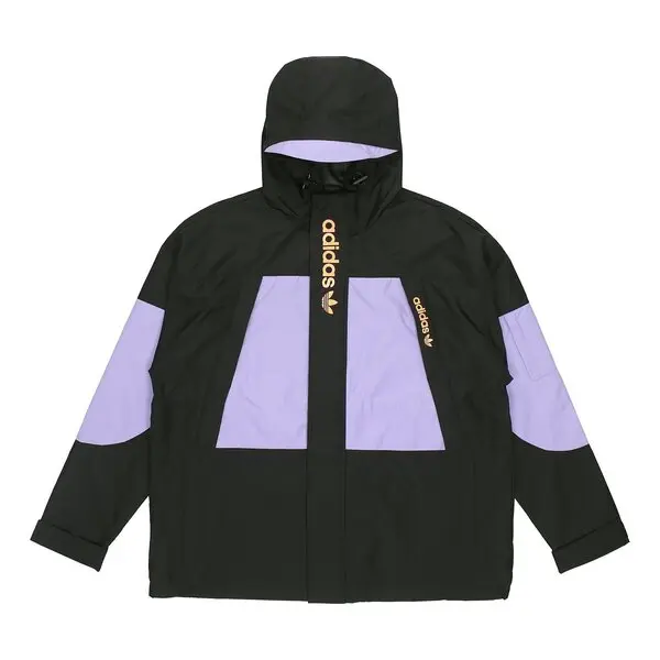 Adidas Originals Logo Pattern Hooded Jacket - Multi-color