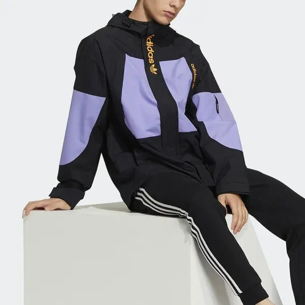 Adidas Originals Logo Pattern Hooded Jacket