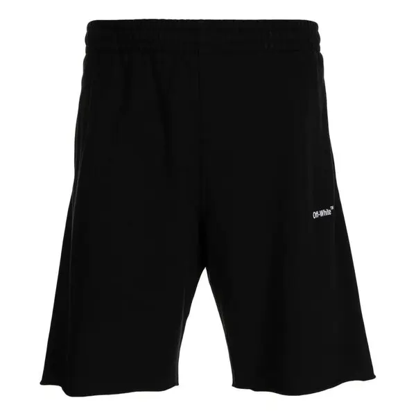 Off-White Logo Print Jersey Shorts - Default Colorway