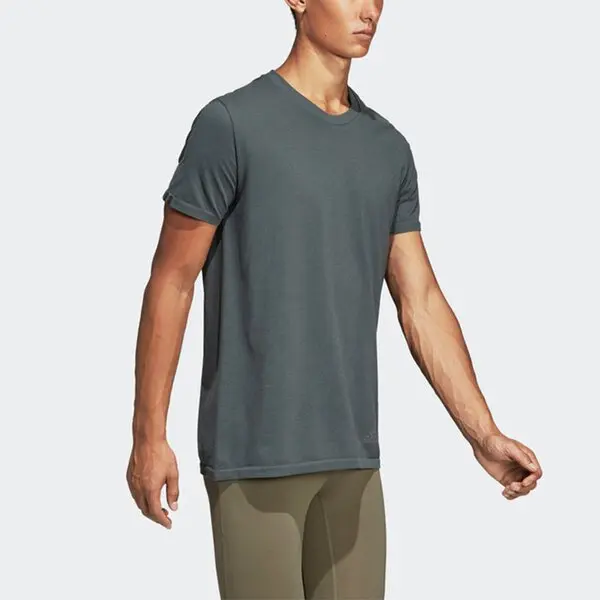 Adidas Round Neck Short Sleeve Training T-shirt - Green
