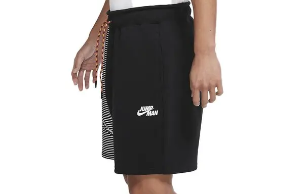Nike Casual Colorblock Lacing Sports Shorts Black