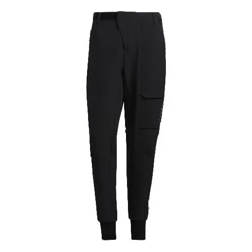 Adidas Logo Casual Breathable Sports Pants/trousers/joggers Black - Multi-color