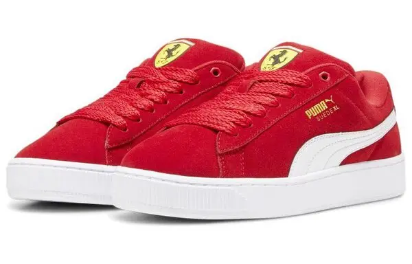 PUMA Scuderia Ferrari X Suede Xl Sneakers - Red/white