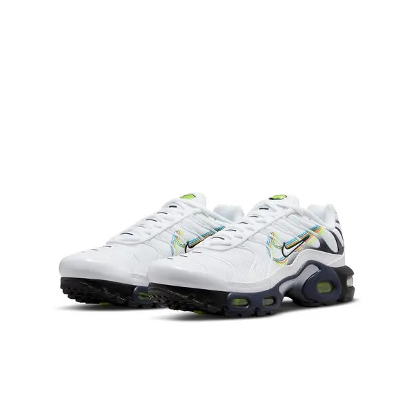 Nike Max Plus "layered Swoosh" Low Top Sneakers - White/black