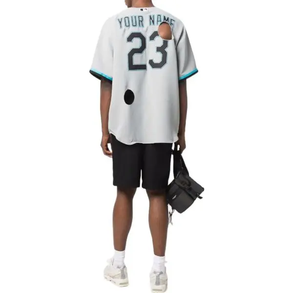 Off-White X New Era X Mlb Miami Marlins Short Sleeve Shirt