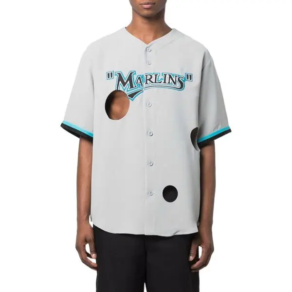 Off-White X New Era X Mlb Miami Marlins Short Sleeve Shirt