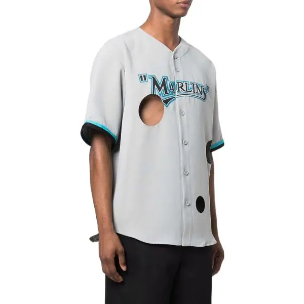 Off-White X New Era X Mlb Miami Marlins Short Sleeve Shirt