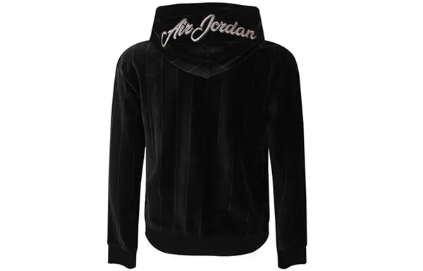 JORDAN Air Stripe Fleece Hoodie - Black