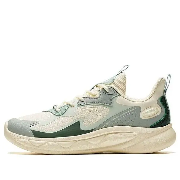 ANTA Athletic Lace Up Sneakers - Beige/green