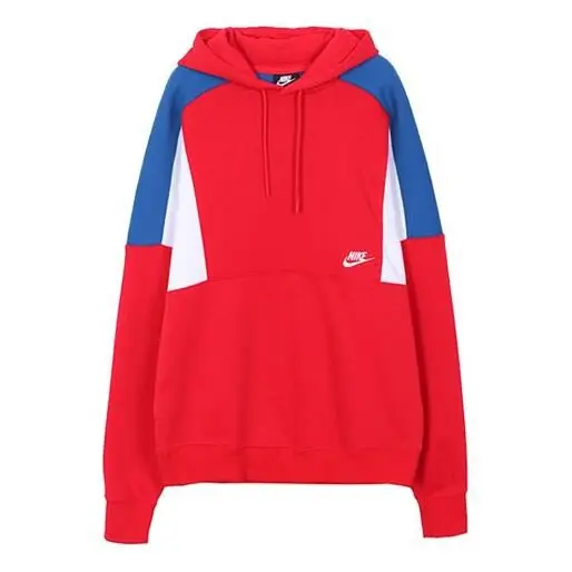 Nike Colorblocked Sportswear Hoodie - Red