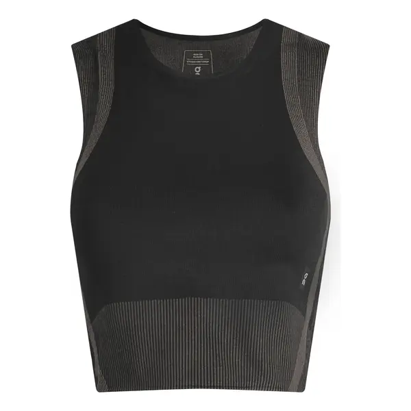 On Studo Knit Crop Top - Black