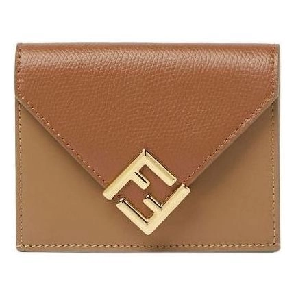 Fendi Ss26 Ff Diamonds Wallet - Brown