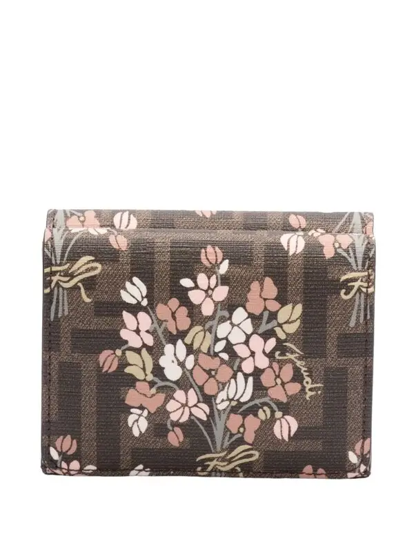 Fendi Ss25 Ff Tri-fold Wallet Flower Bouquet