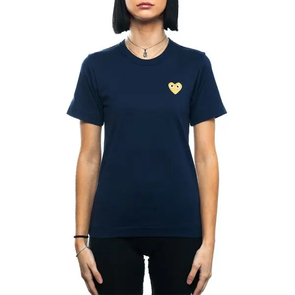 Play Comme Des Garcon Emblem T-shirt - Navy